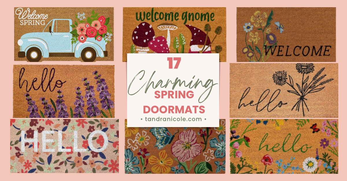 17 Charming Spring Doormats for Your Entryway - Tandra Nicole